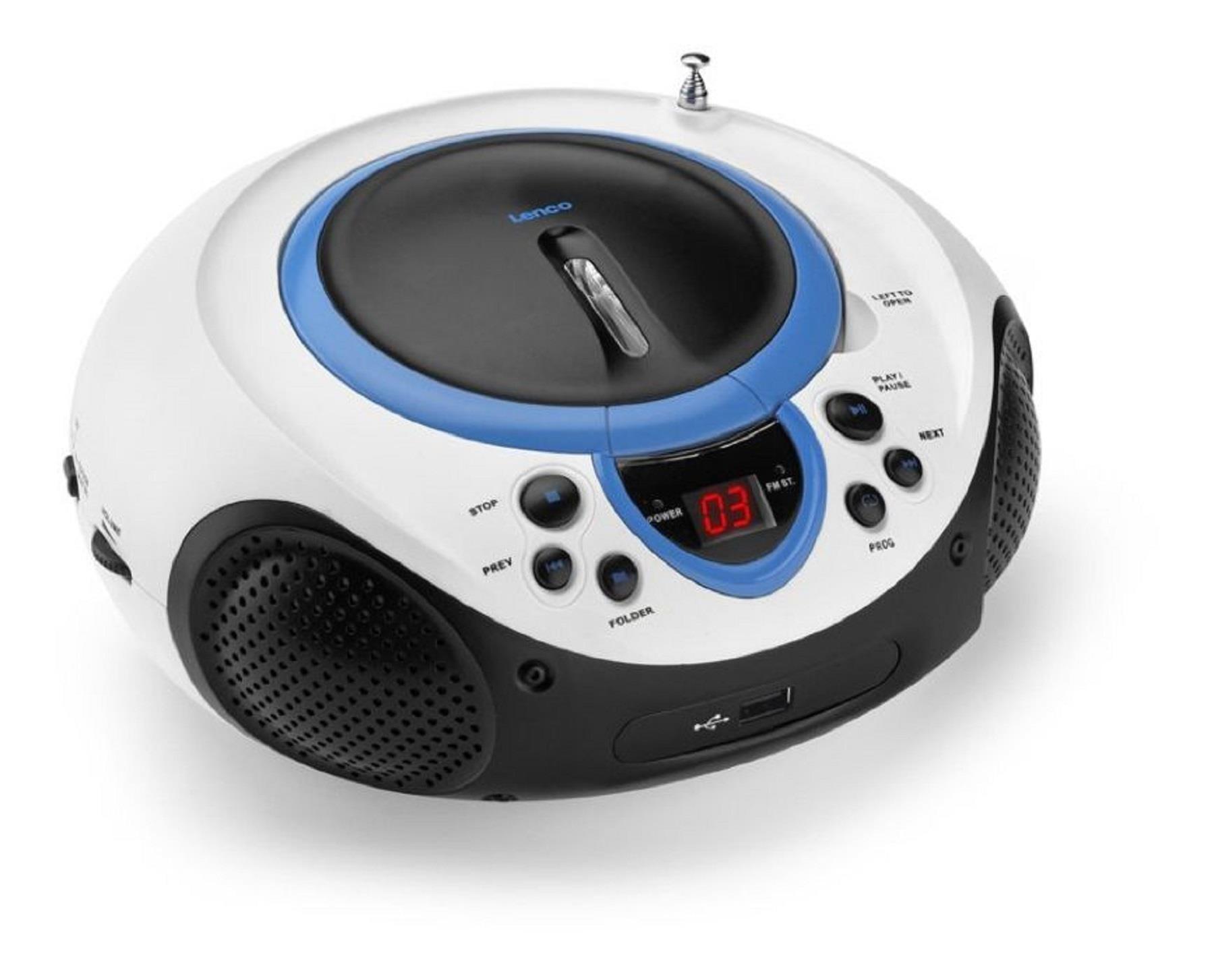 Lenco SCD-38 Mavi Taşınabilir Müzik Seti Radyo CD Çalar MP3 USB ...