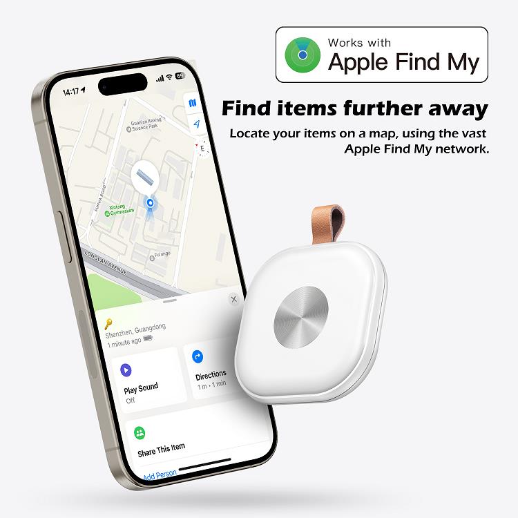 Vingnut Smart Tag Bluetooth Takip Cihazı Smart Tracker Beyaz APPLE MFI ...