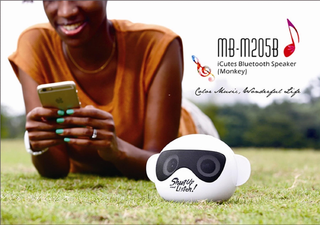 iCutes Cool Monkey Gözlüklü Maymun Siyah Kablosuz Bluetooth Hoparlör ...